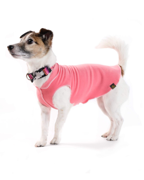 Goldpaw Stretch Fleece Dog Coat - Coral - Dawg Team